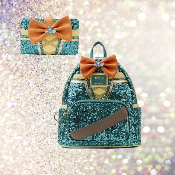 Loungefly | Bags | Loungefly Princess Merida Sequin Mini Backpack And ...